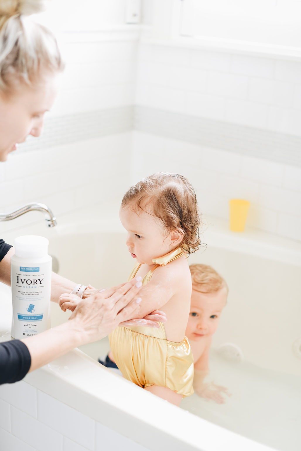Bath Time with the Babies and Ivory Soap! The Products Smell so Good!