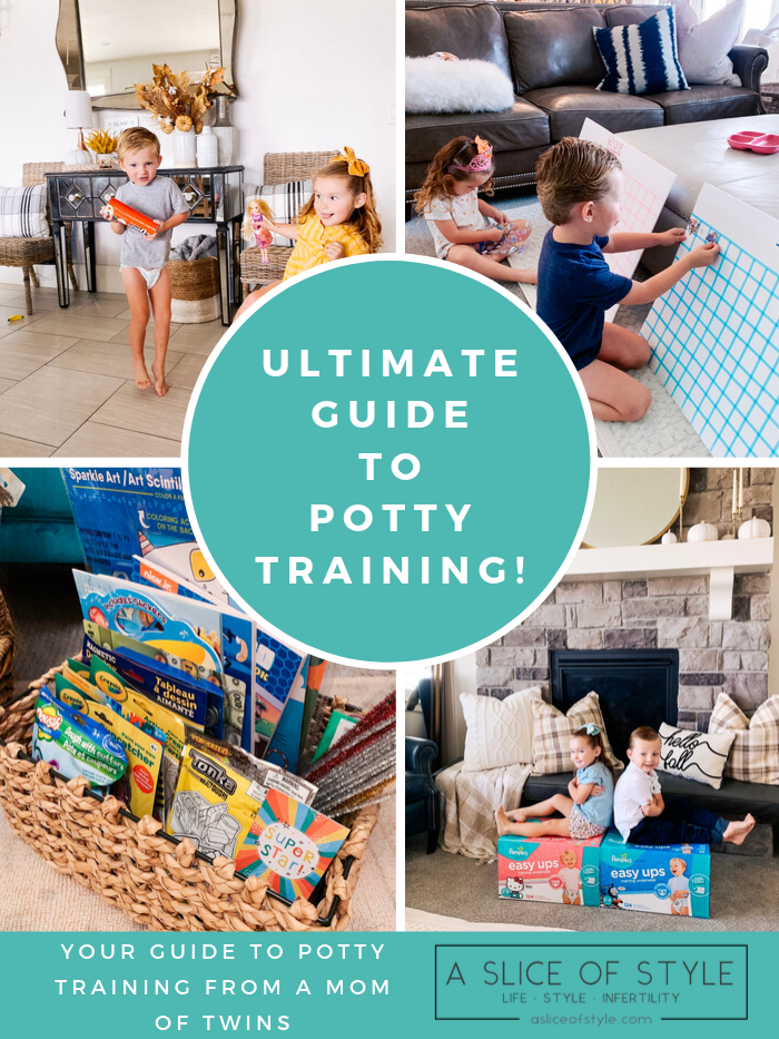 Step by Step Potty Training Guide for Twins | A Slice of Style