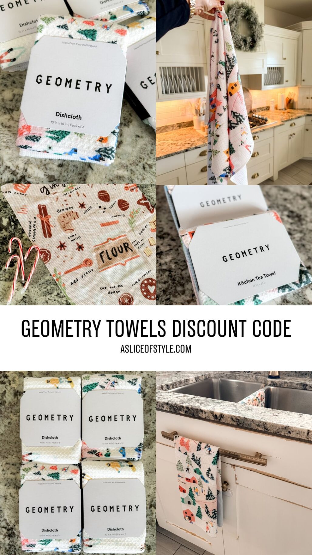 Geometry Towels Discount Code | A Slice of Style