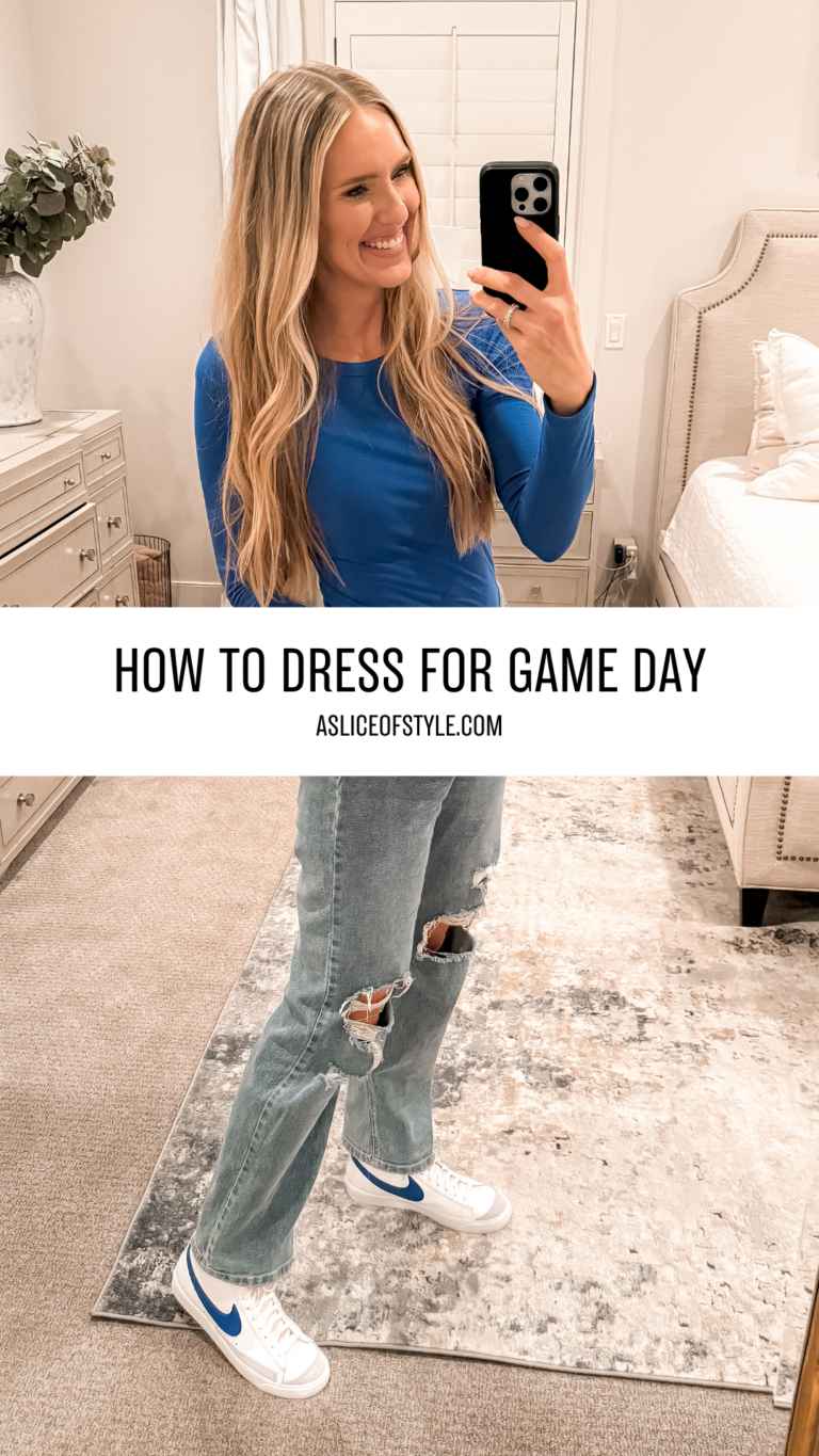 How to Dress for Game Day | A Slice of Style