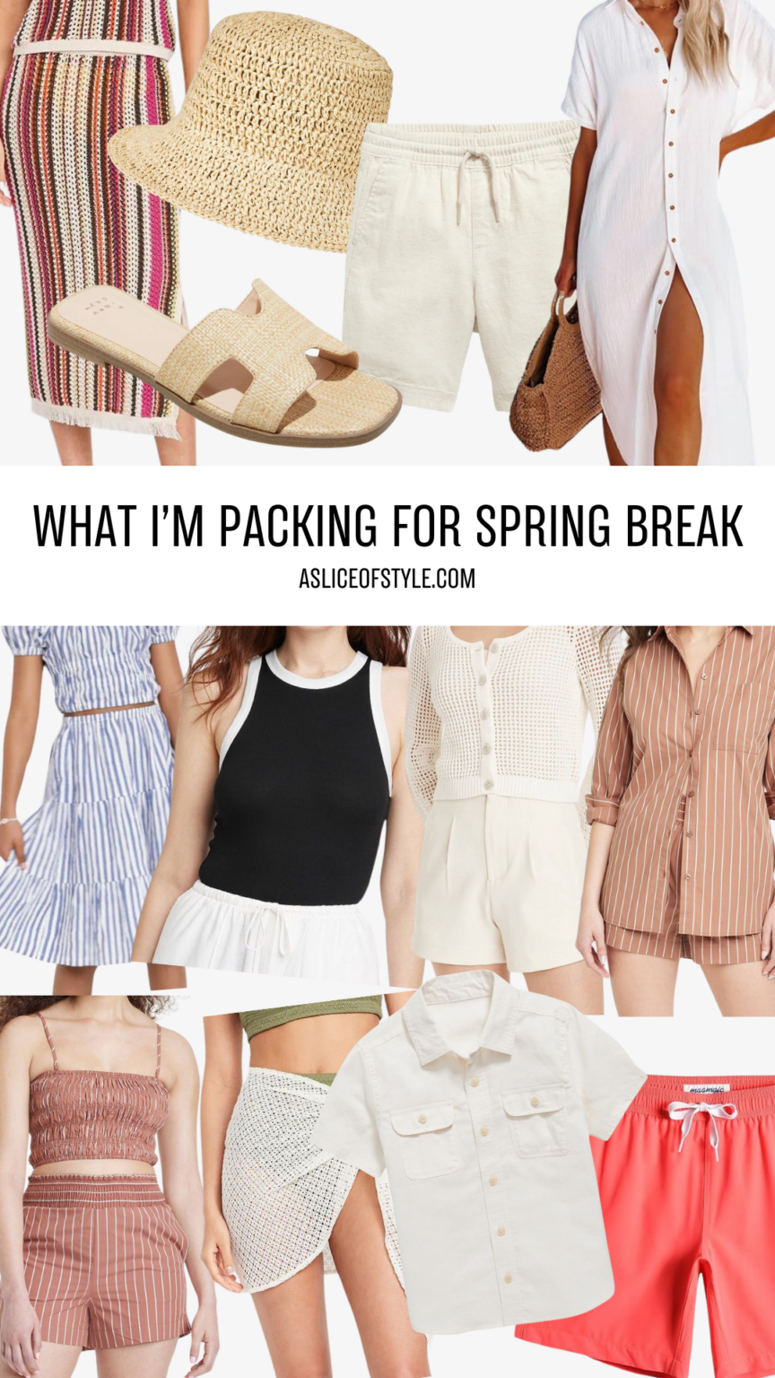 What I'm Packing for Spring Break | A Slice of Style