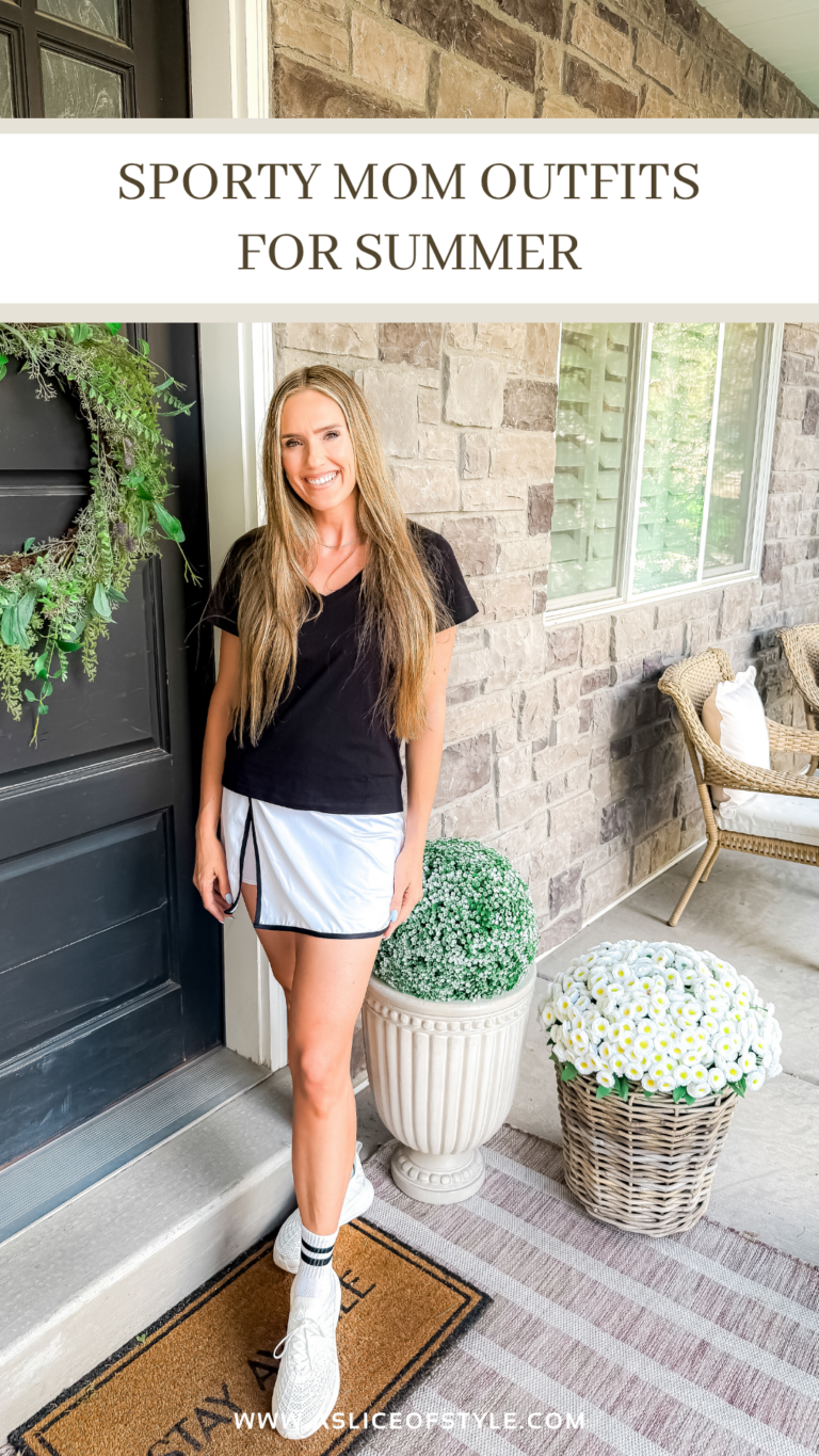 Sporty Mom Outfits for Summer | A Slice of Style